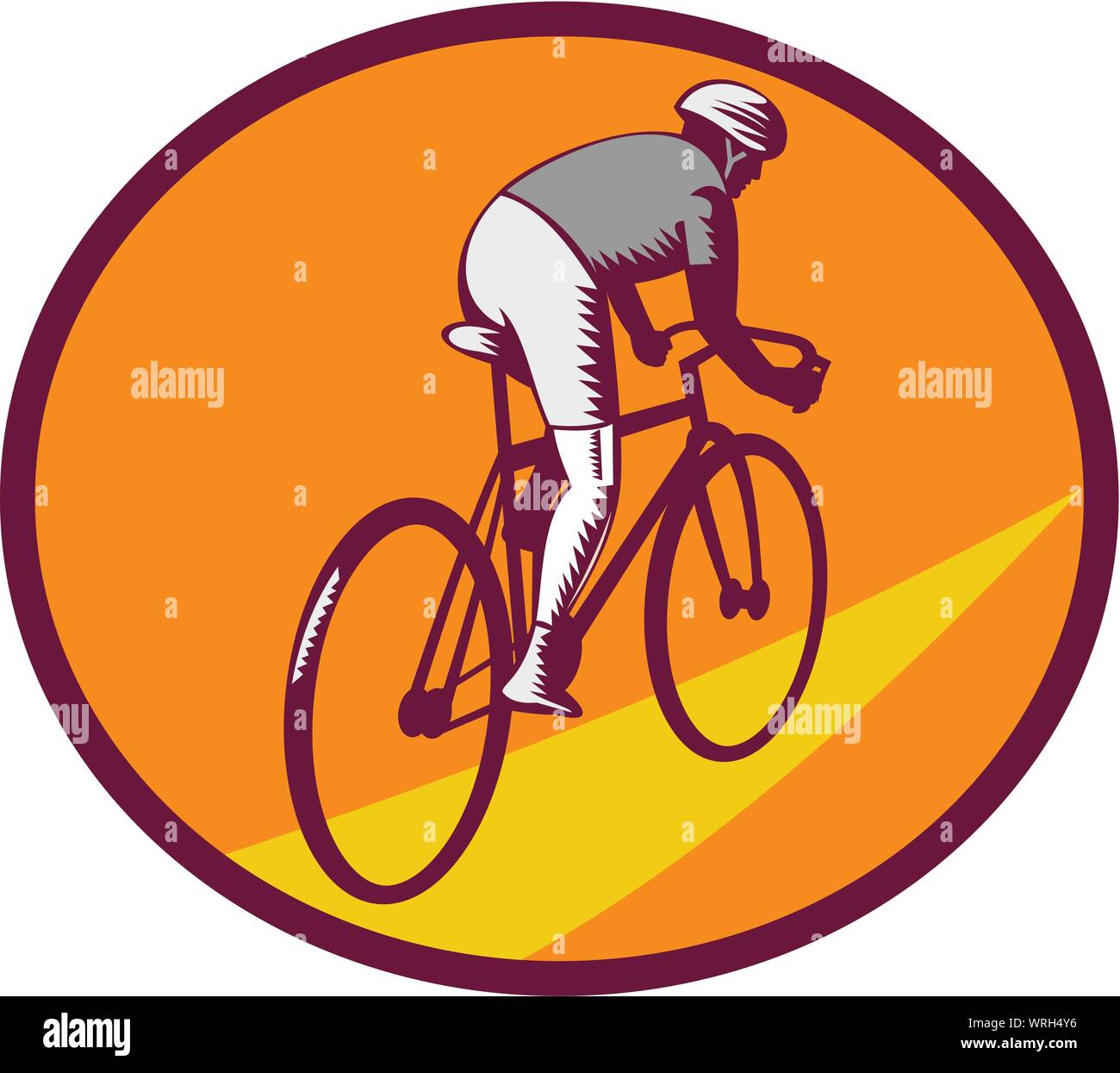 Rear Cyclist Stock Vector Images - Alamy