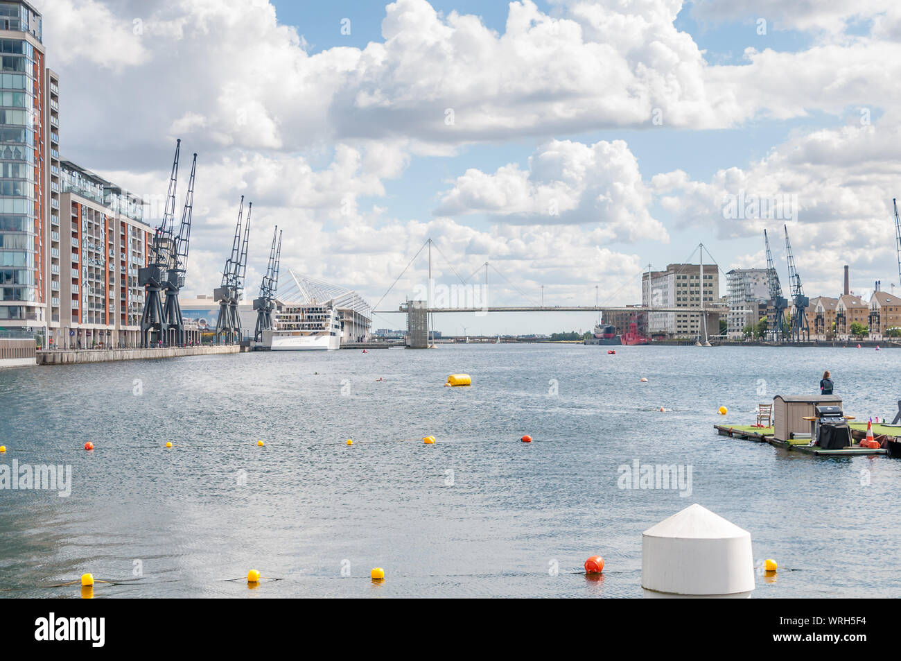London, England, UK - September 01, 2019: Royal Docks Adventure the ...