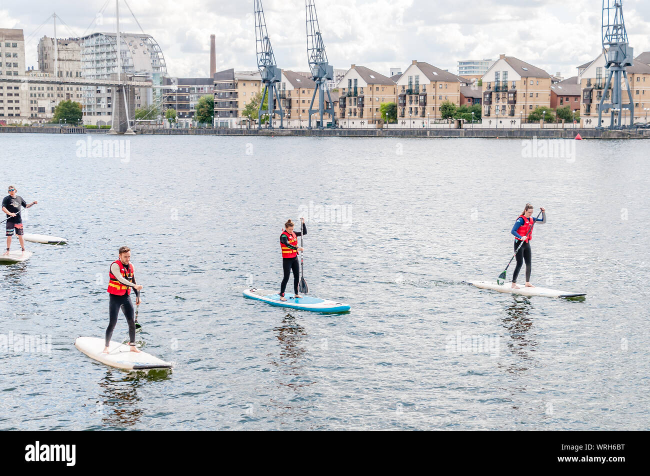 London, England, UK - September 01, 2019: Royal Docks Adventure the ...