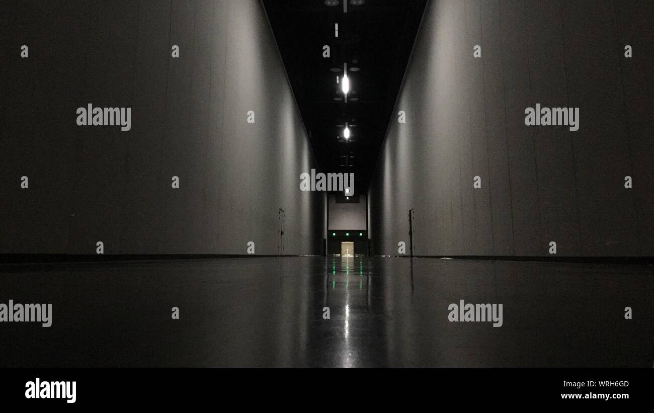 Empty Passage Of Building Stock Photo - Alamy