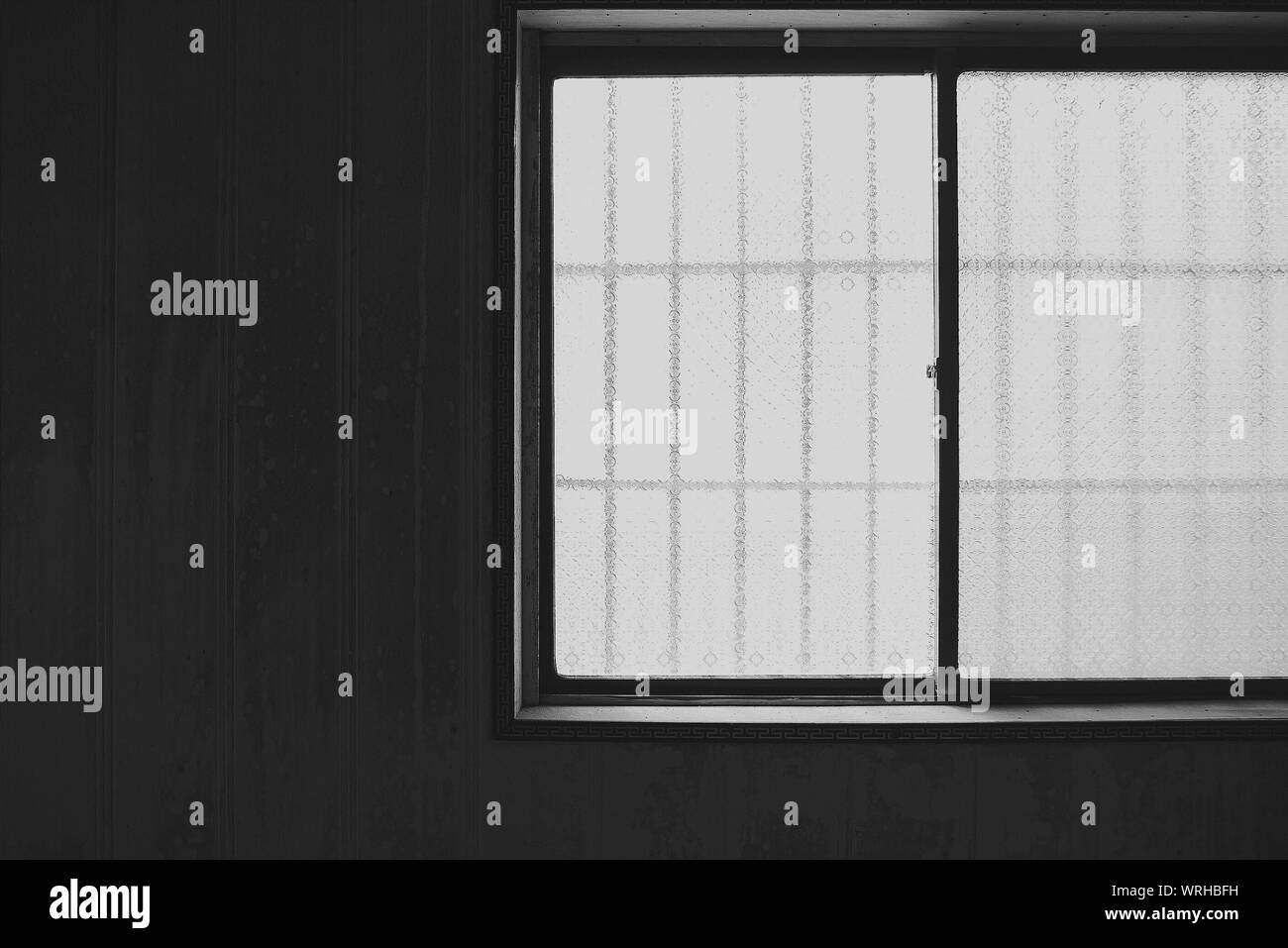 Closed Window In Room Of House Stock Photo - Alamy