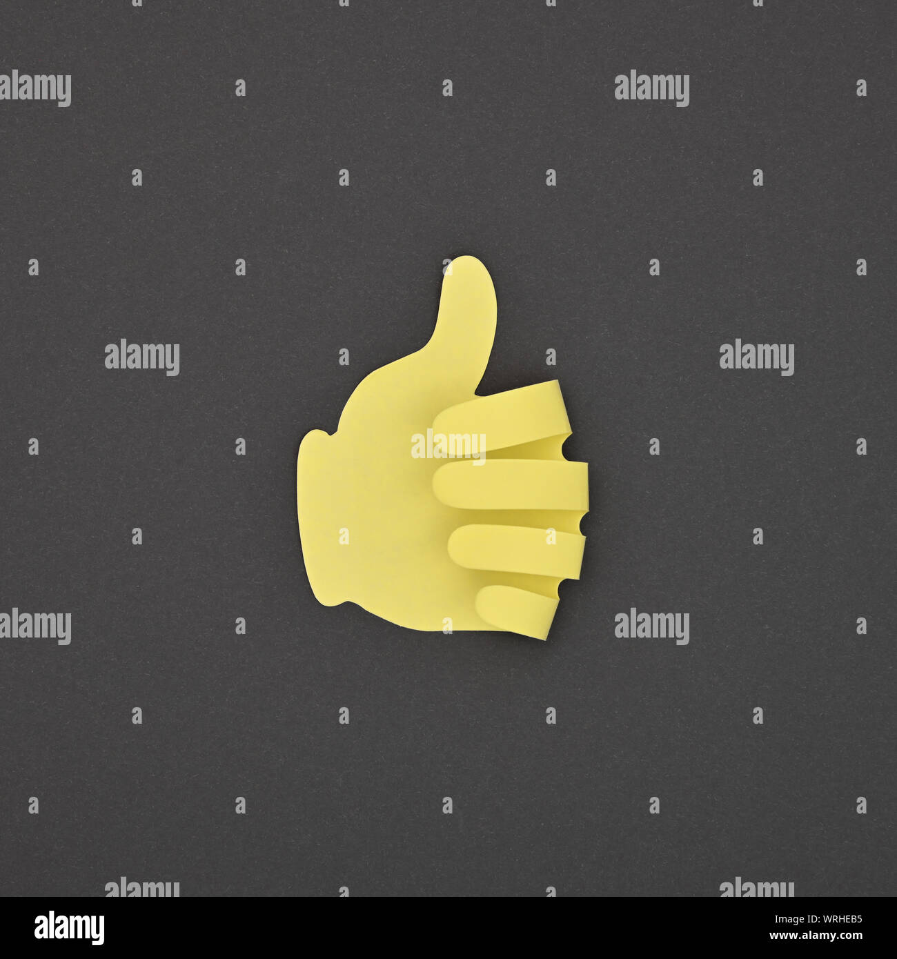 Hand gesture made by paper hand hi-res stock photography and images - Alamy