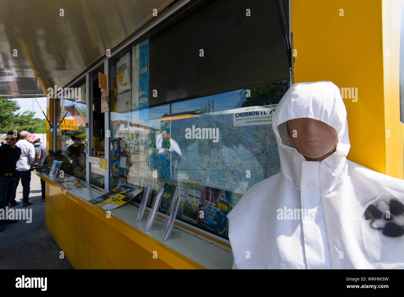 Chernobyl (Chornobyl): souvenir shop named "information center" at ...