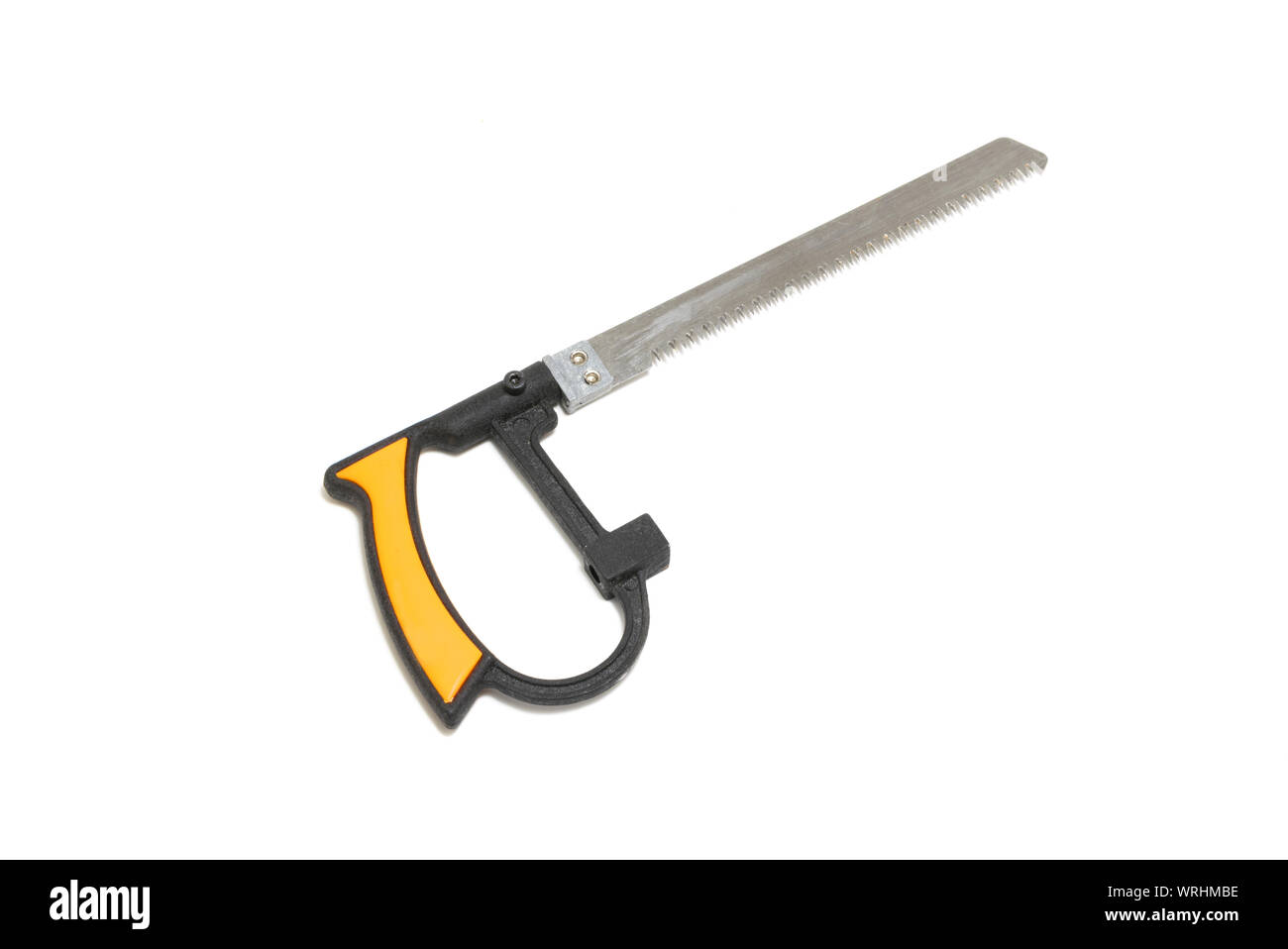 Small hand saw isolated on white background Stock Photo - Alamy