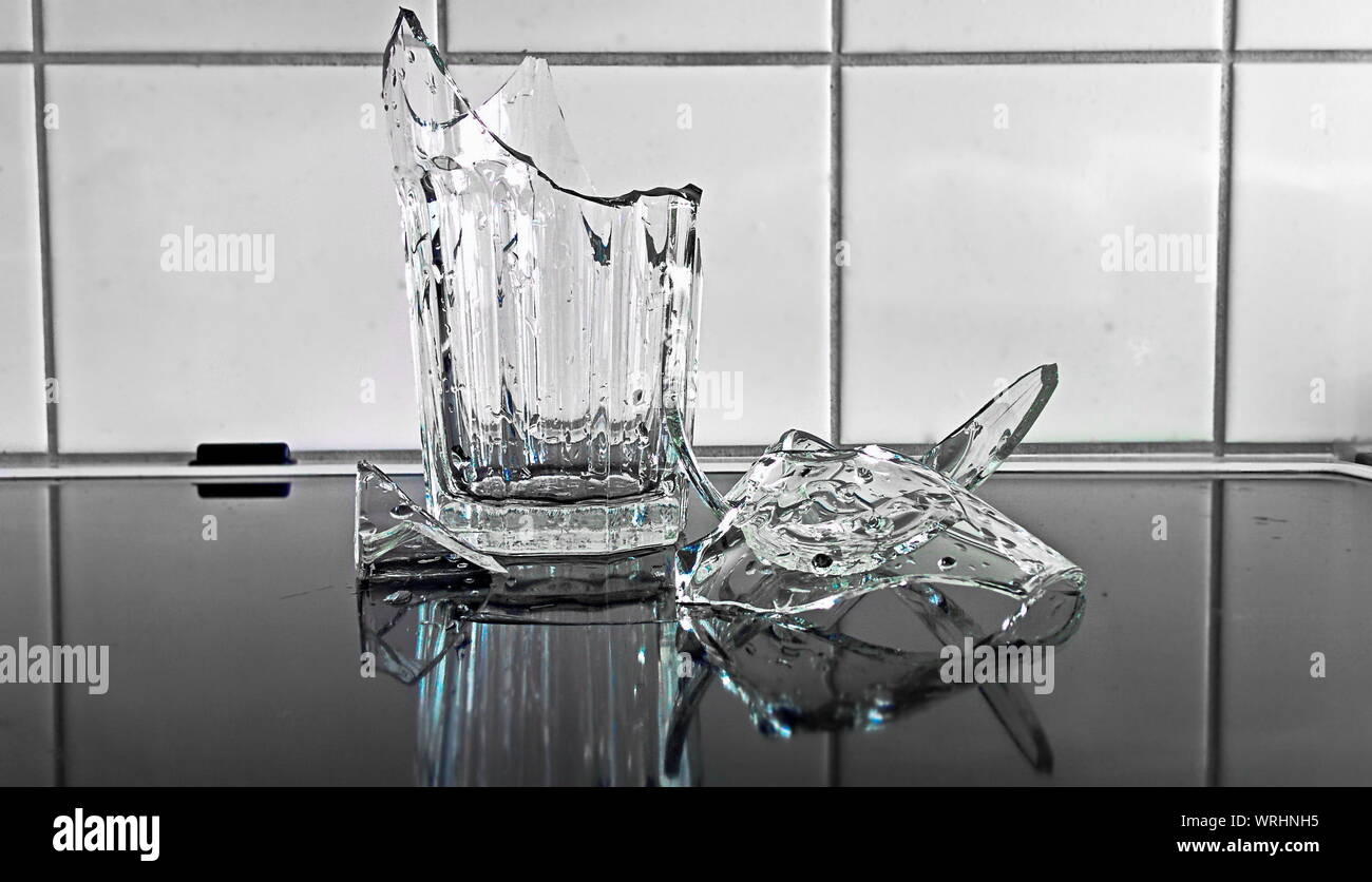 Broken glass table High Resolution Stock Photography and Images - Alamy