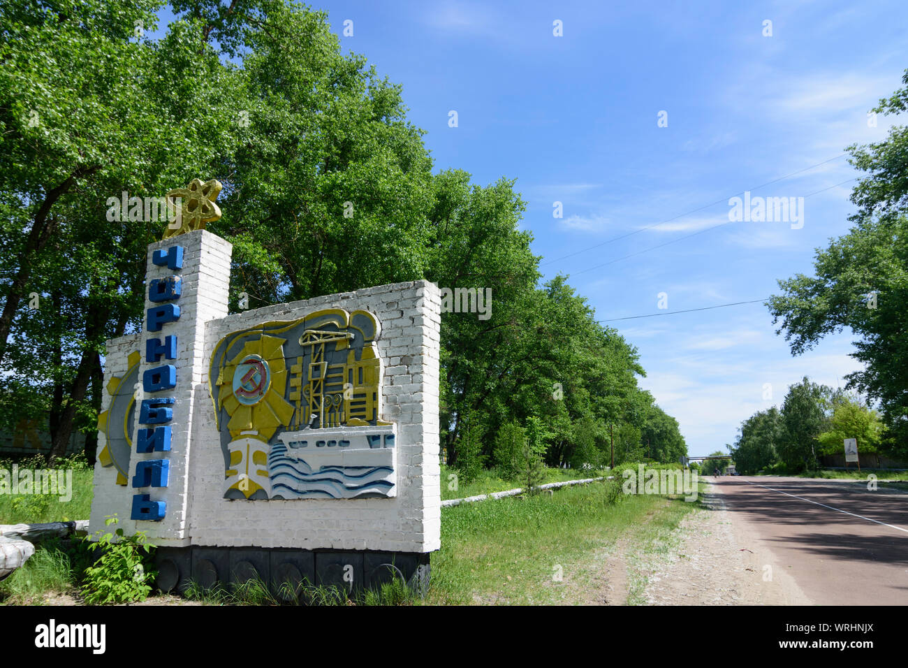 Chernobyl welcome sign hi-res stock photography and images - Alamy