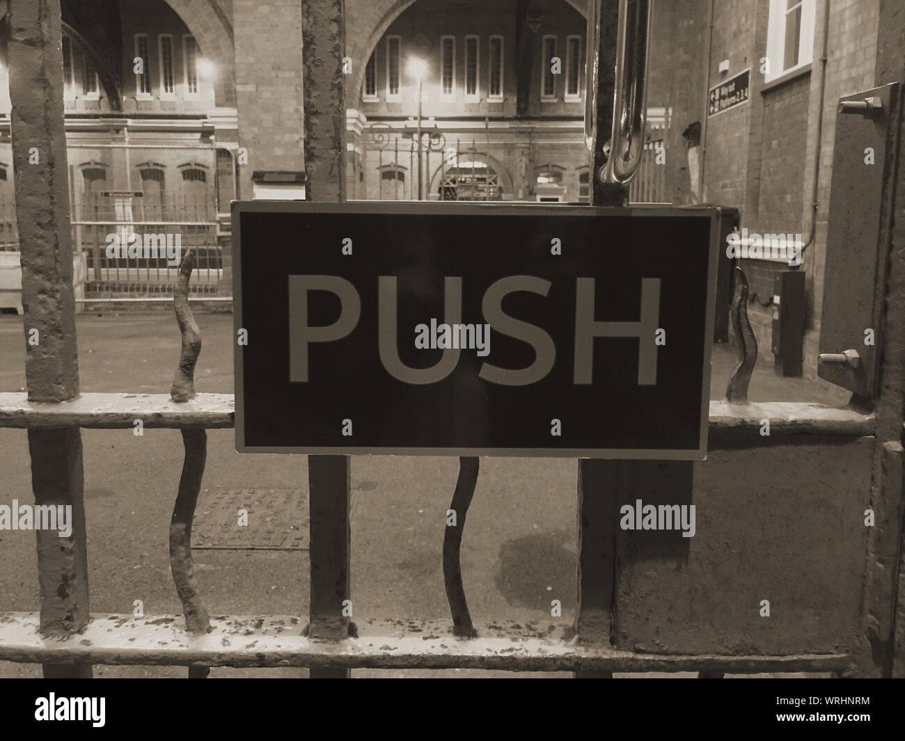 Pushing gate hi-res stock photography and images - Alamy