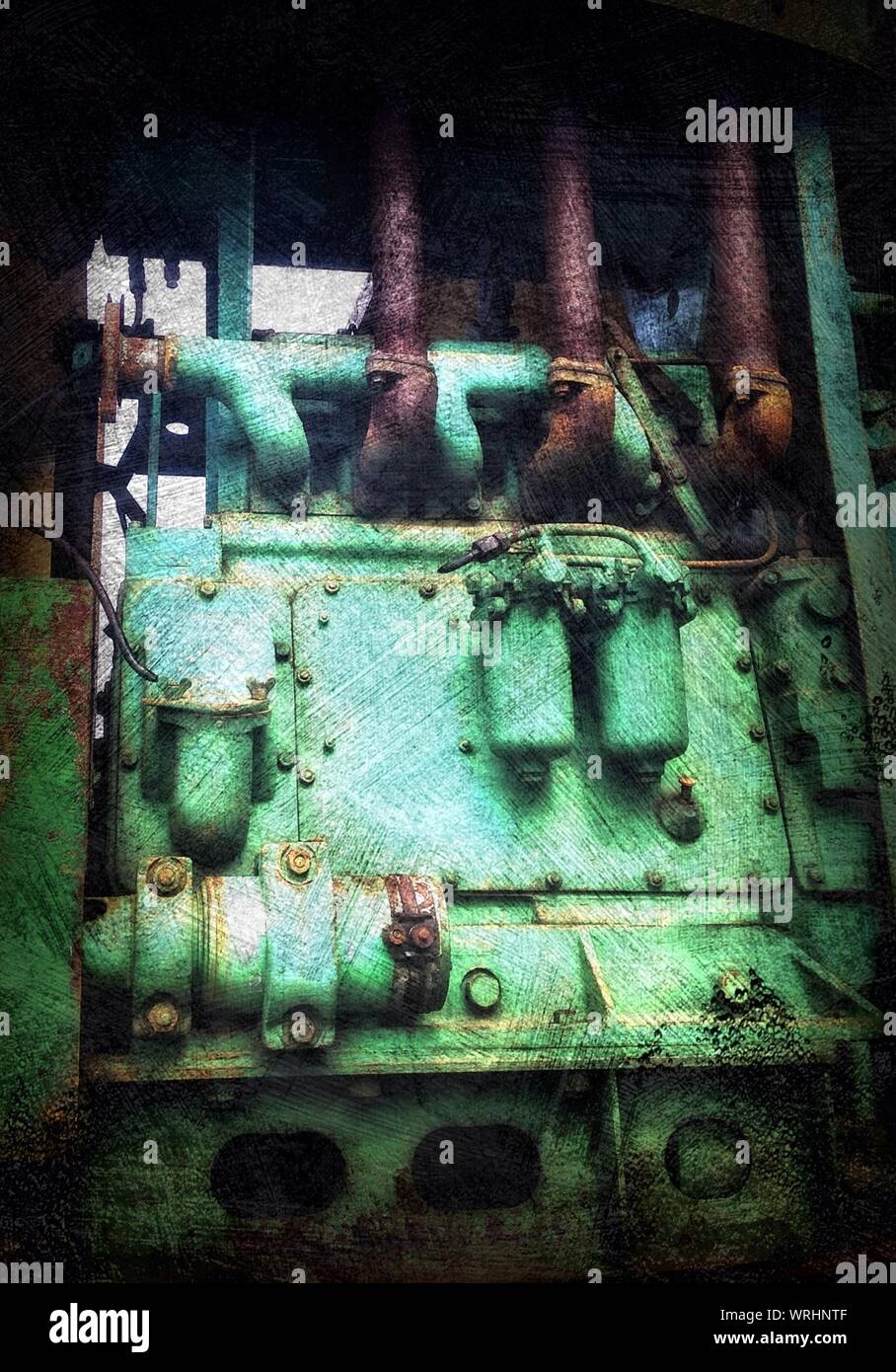Rusty machine parts abandoned factory hi-res stock photography and ...