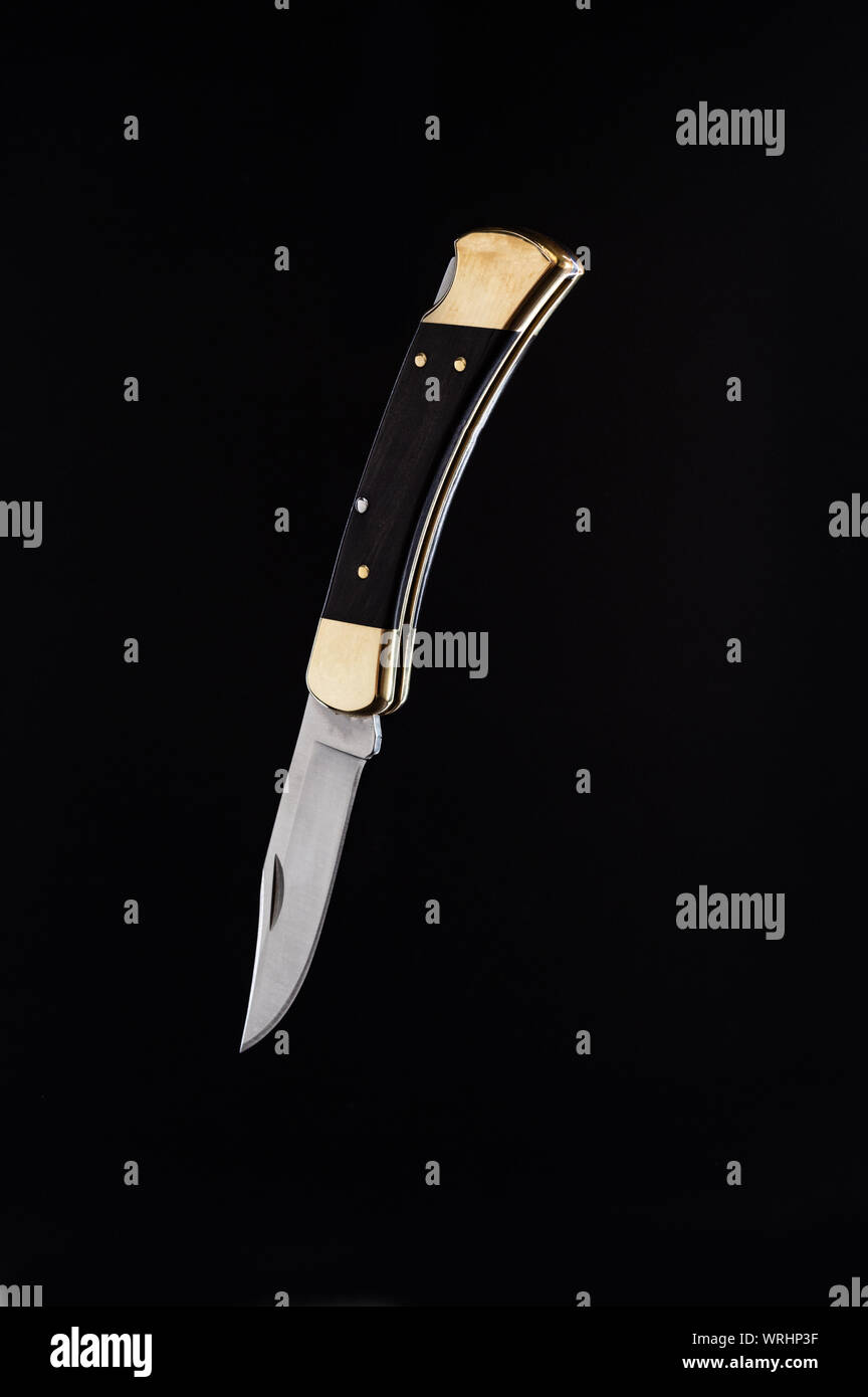 Folding hunting knife. Hunter and tourist knife. The legendary American ...