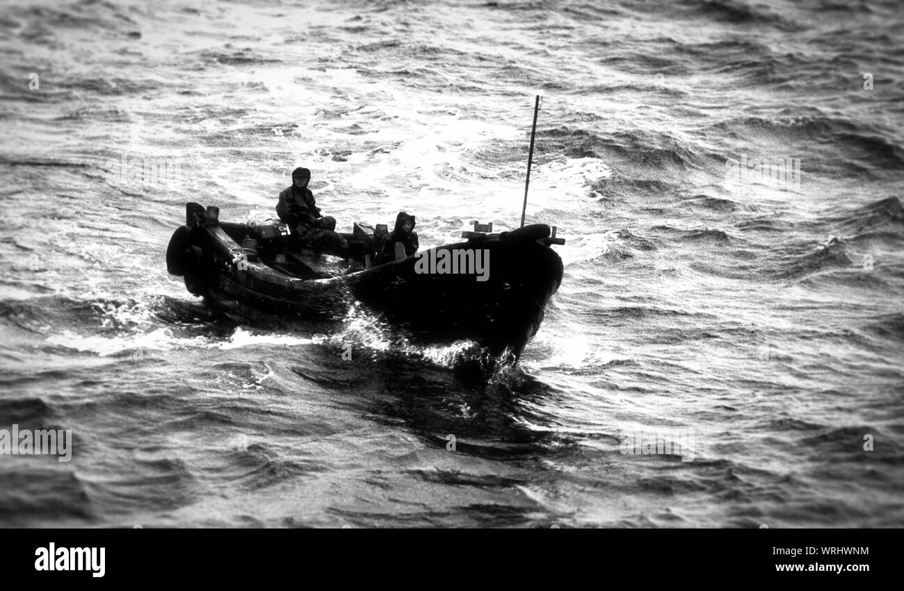 Motorboat with two people hi-res stock photography and images - Alamy