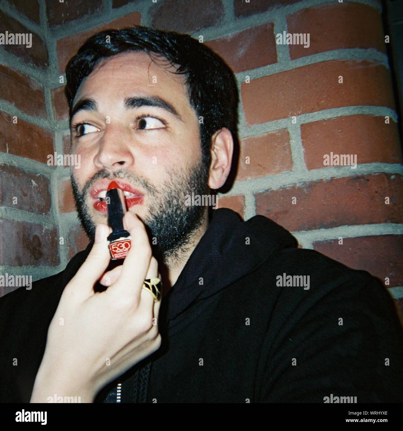 Man Lipstick Face High Resolution Stock Photography and Images - Alamy