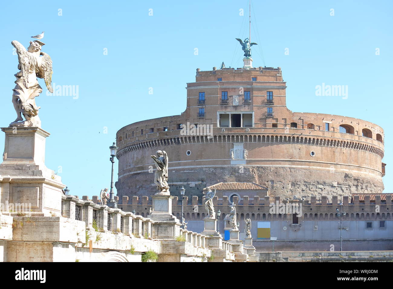 Castel Sant Angelo fort Rome Italy Stock Photo - Alamy