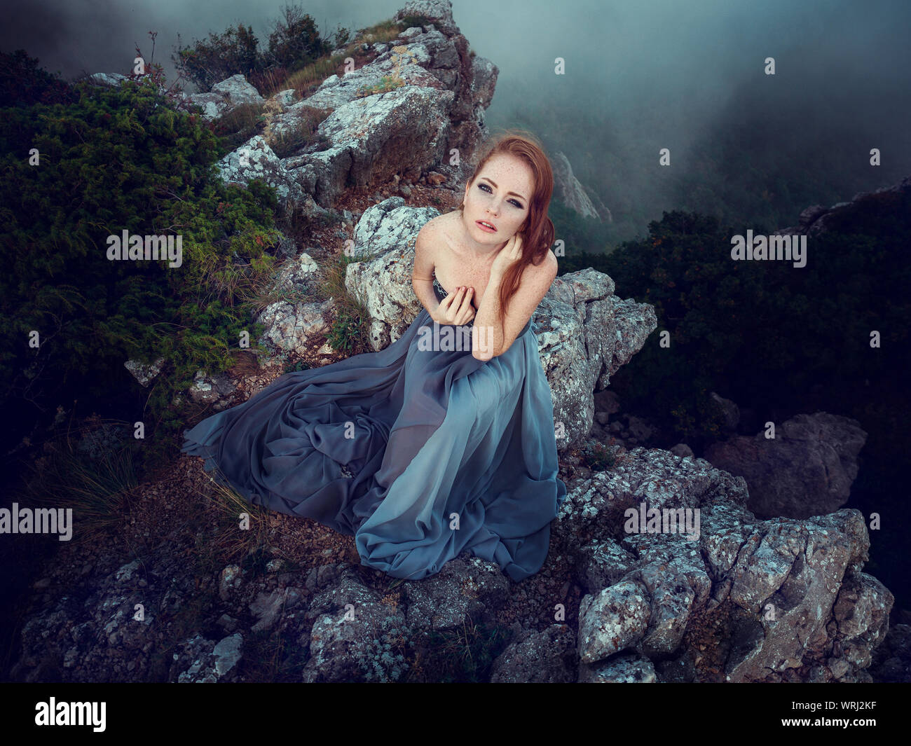 Valkyrie viking girl sword hi-res stock photography and images - Alamy