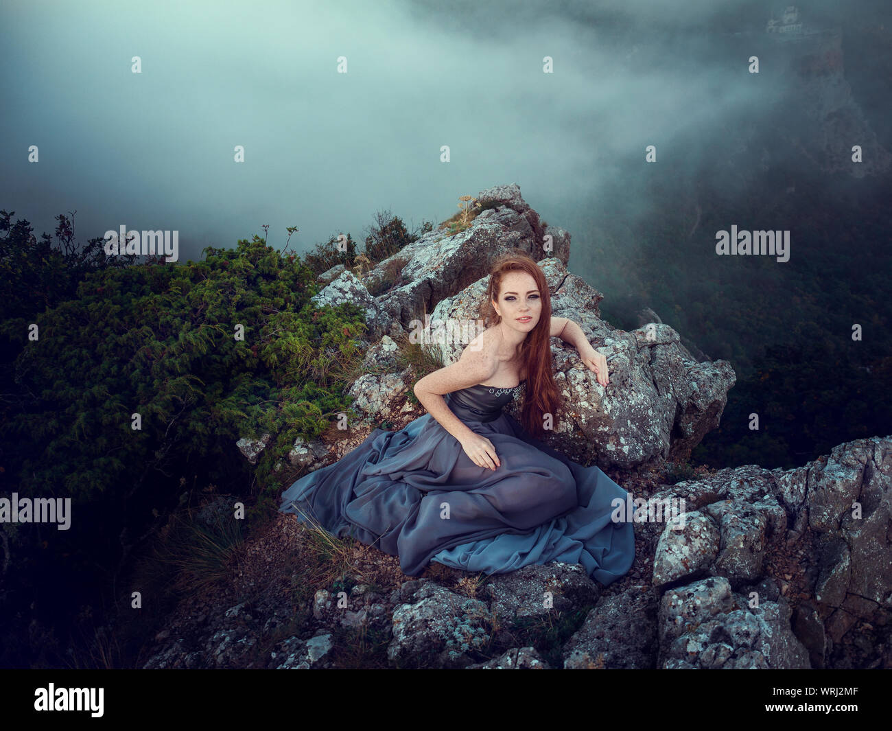 Valkyrie viking girl sword hi-res stock photography and images - Alamy