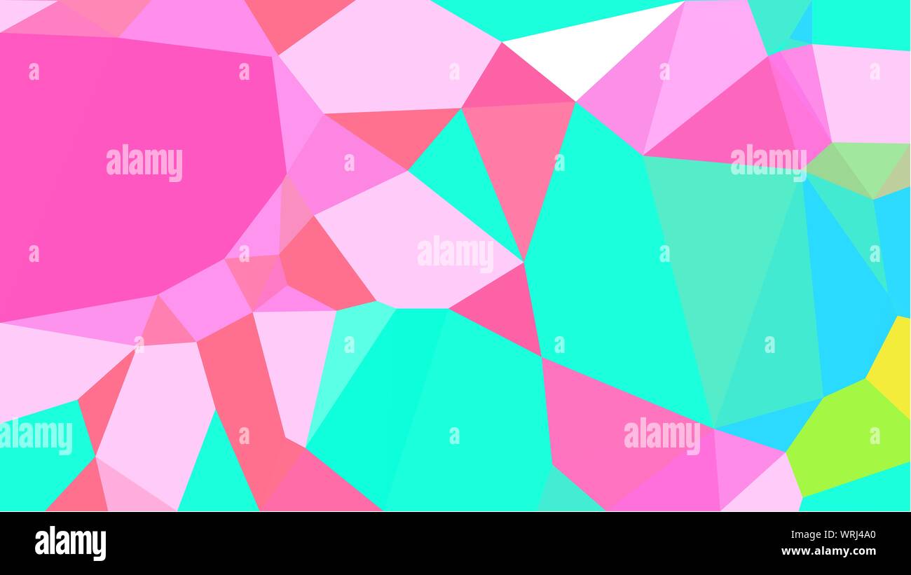 abstract geometric background with hot pink, turquoise and pastel pink ...