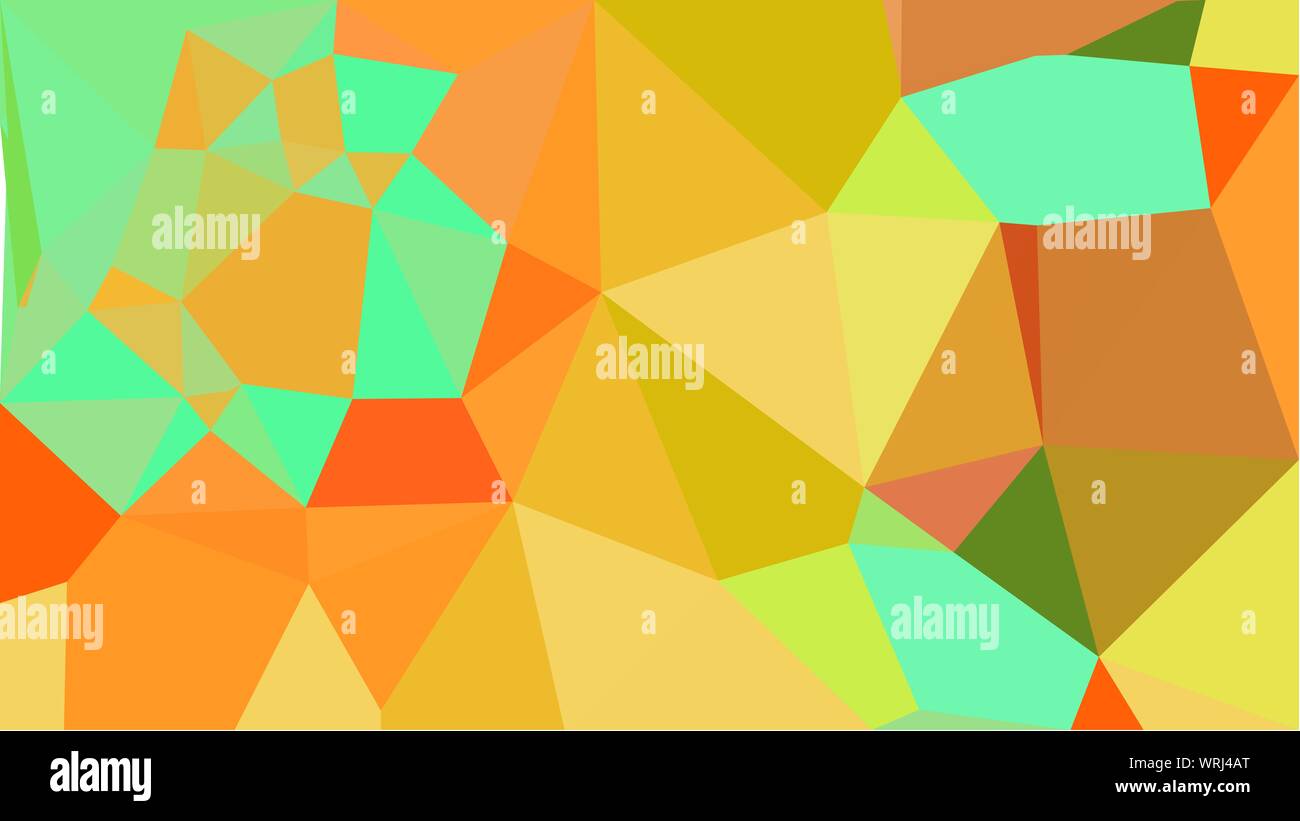 colorful triangles background with pastel orange, golden rod and medium ...