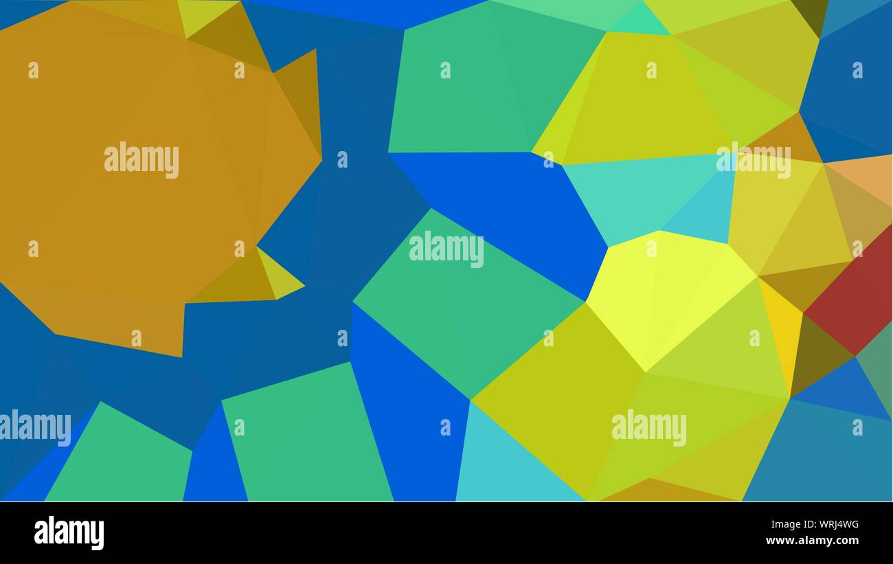 geometric multicolor triangles with strong blue, golden rod and medium ...