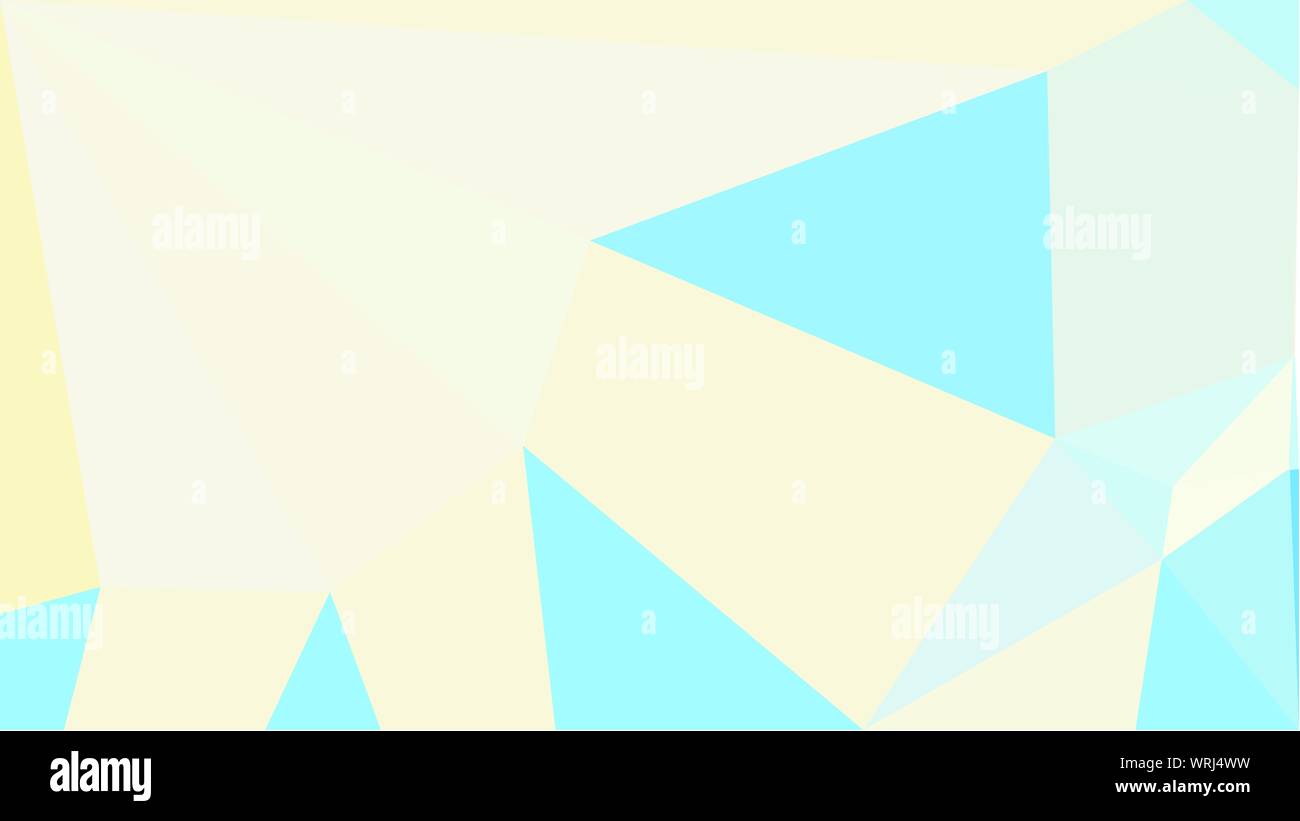 colorful triangles background with beige, pale turquoise and lemon ...