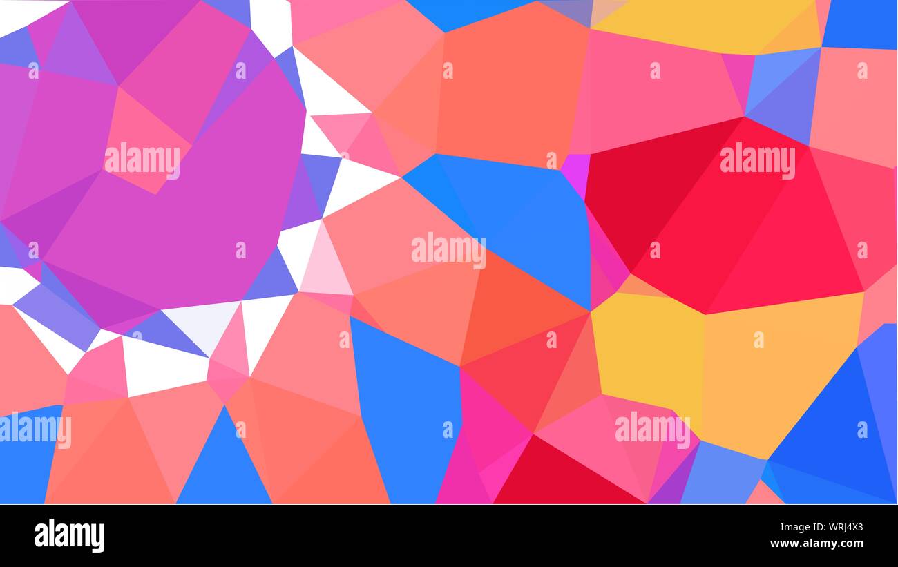 abstract geometric background with light coral, royal blue and sandy ...