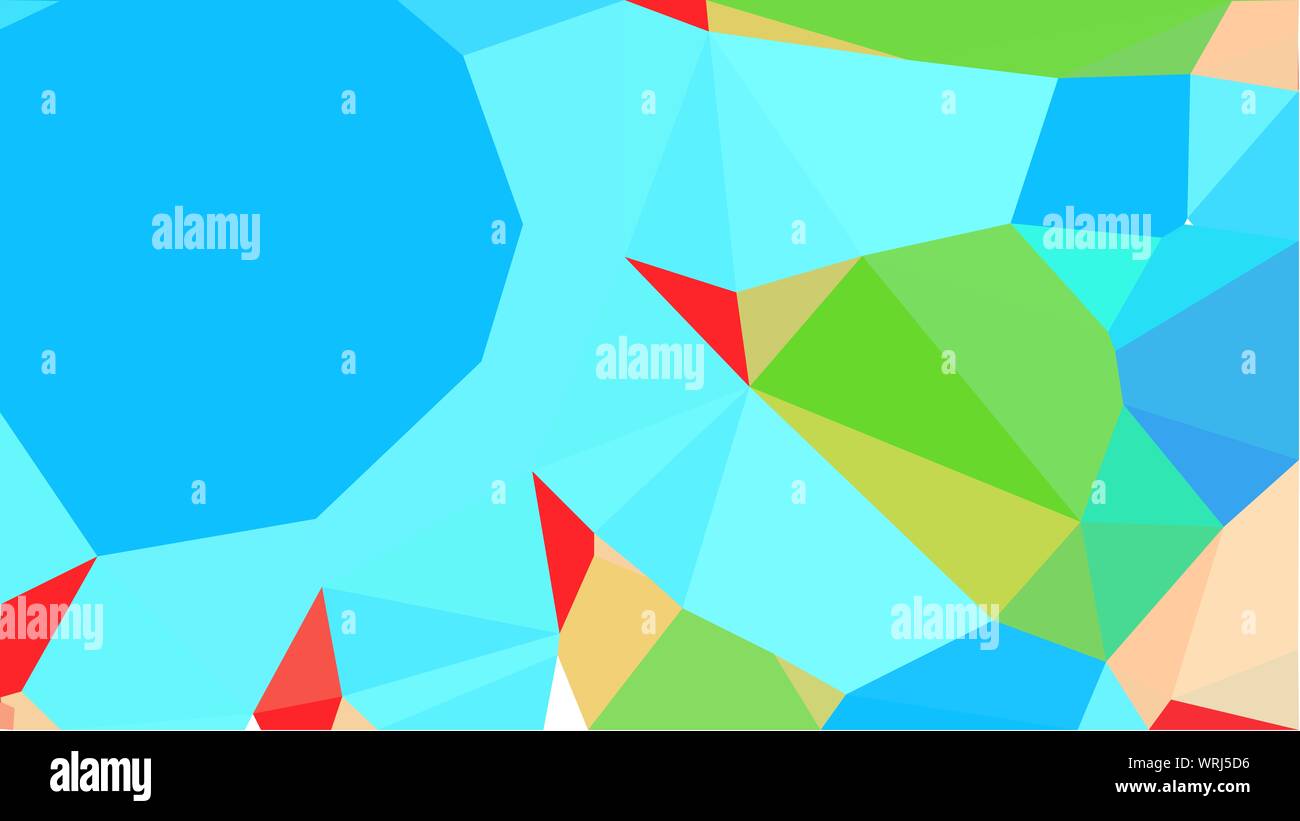 colorful triangles background with turquoise, moderate green and sandy ...