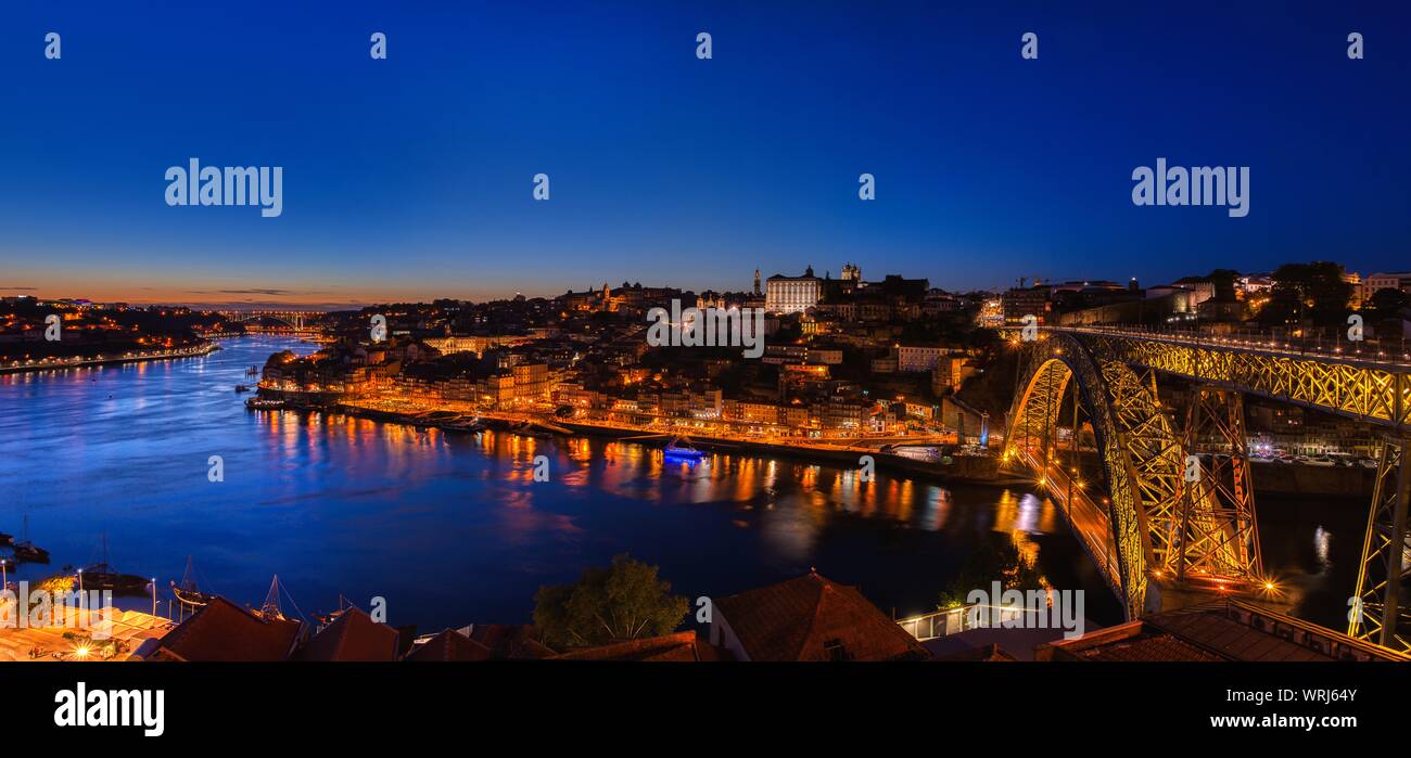 Night view historic center hi-res stock photography and images - Alamy