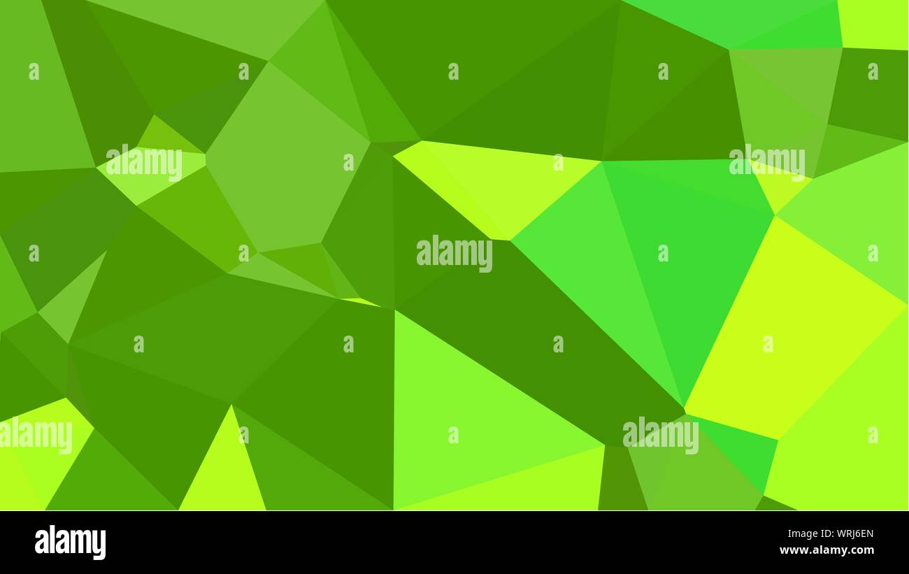 colorful triangles background with dark green, green yellow and lime ...