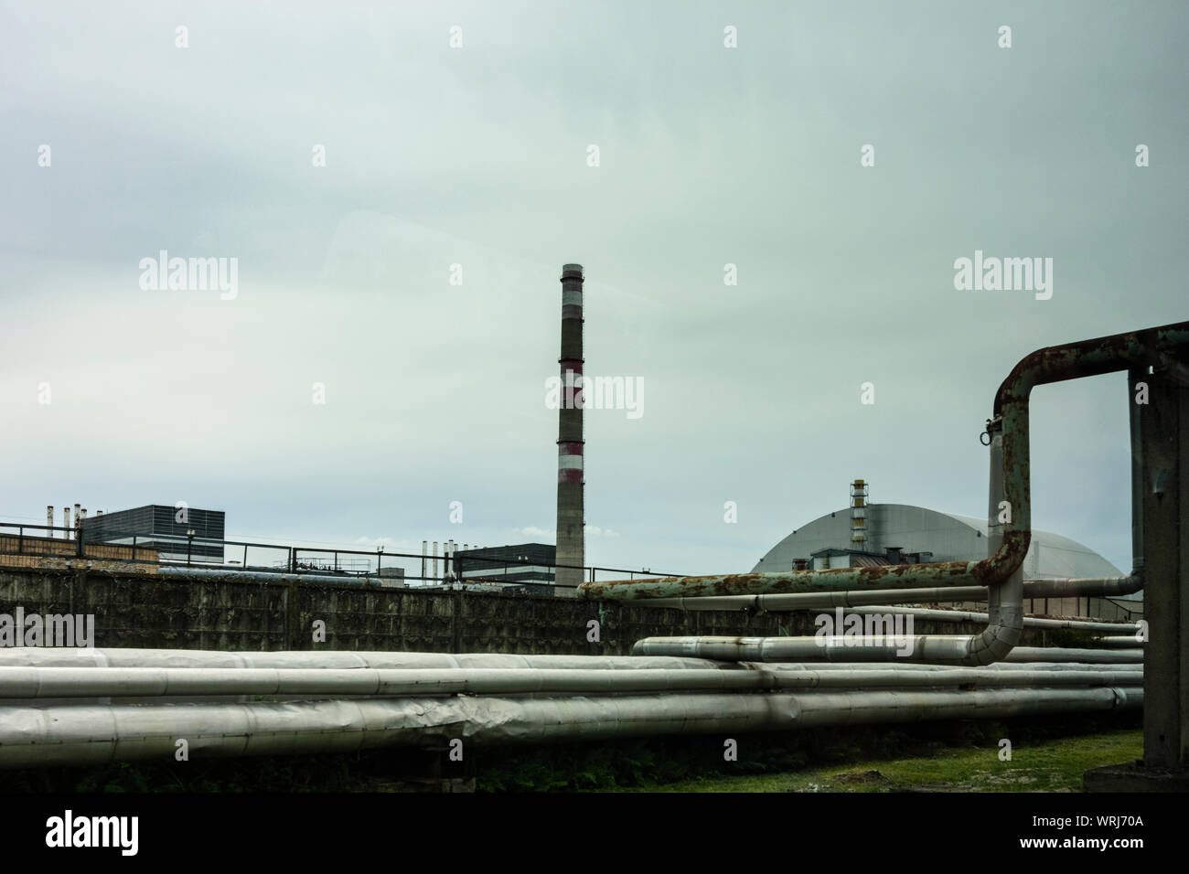 Chernobyl (Chornobyl): damaged nuclear reactor 4 with New Safe ...