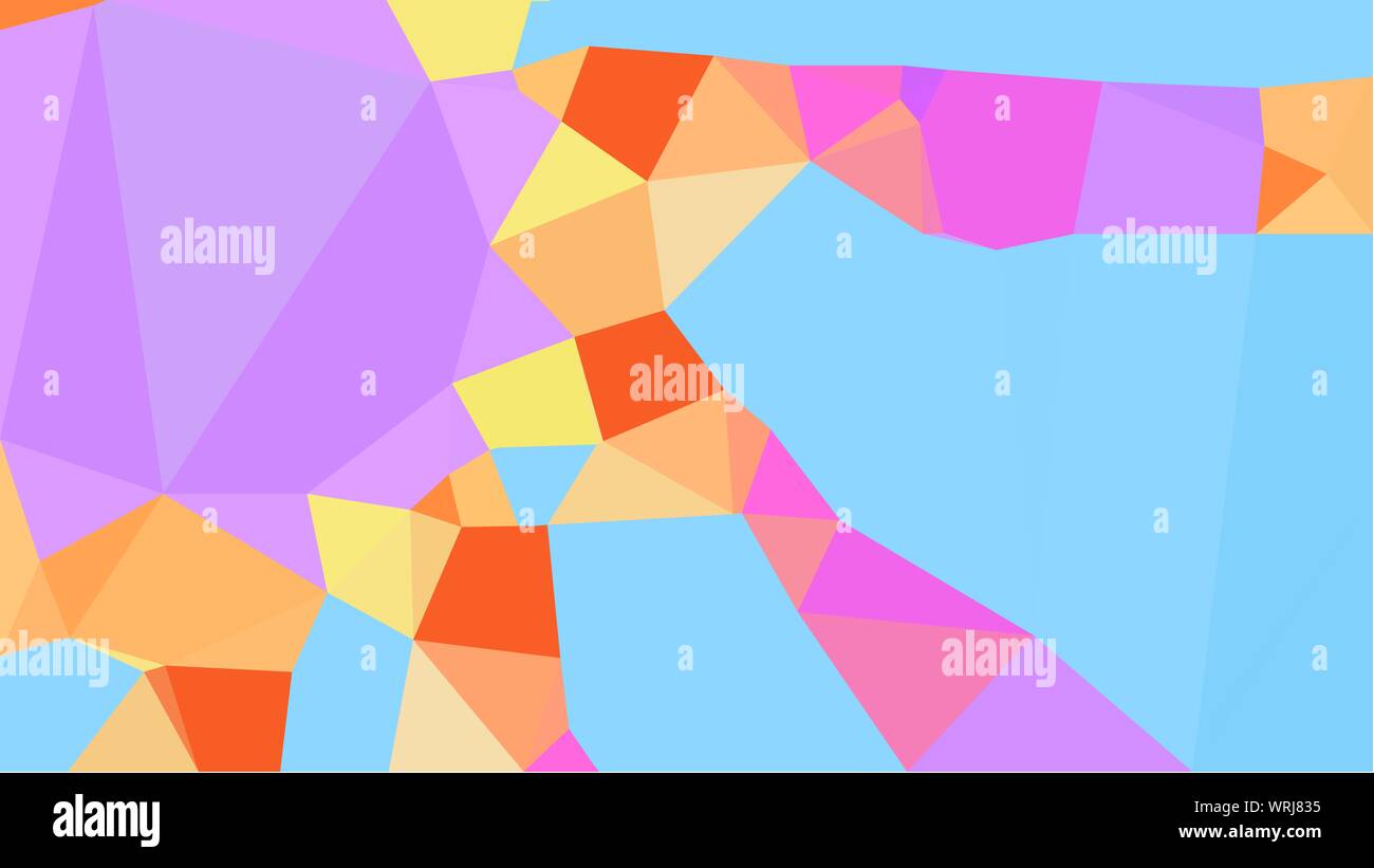 colorful triangles background with sandy brown, plum and light sky blue ...