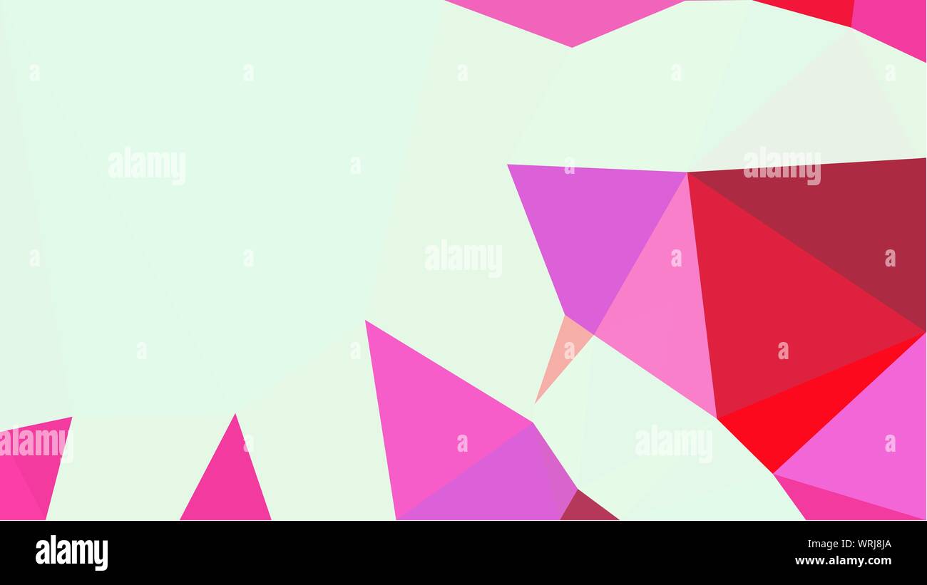 triangles background with honeydew, neon fuchsia and crimson colors ...