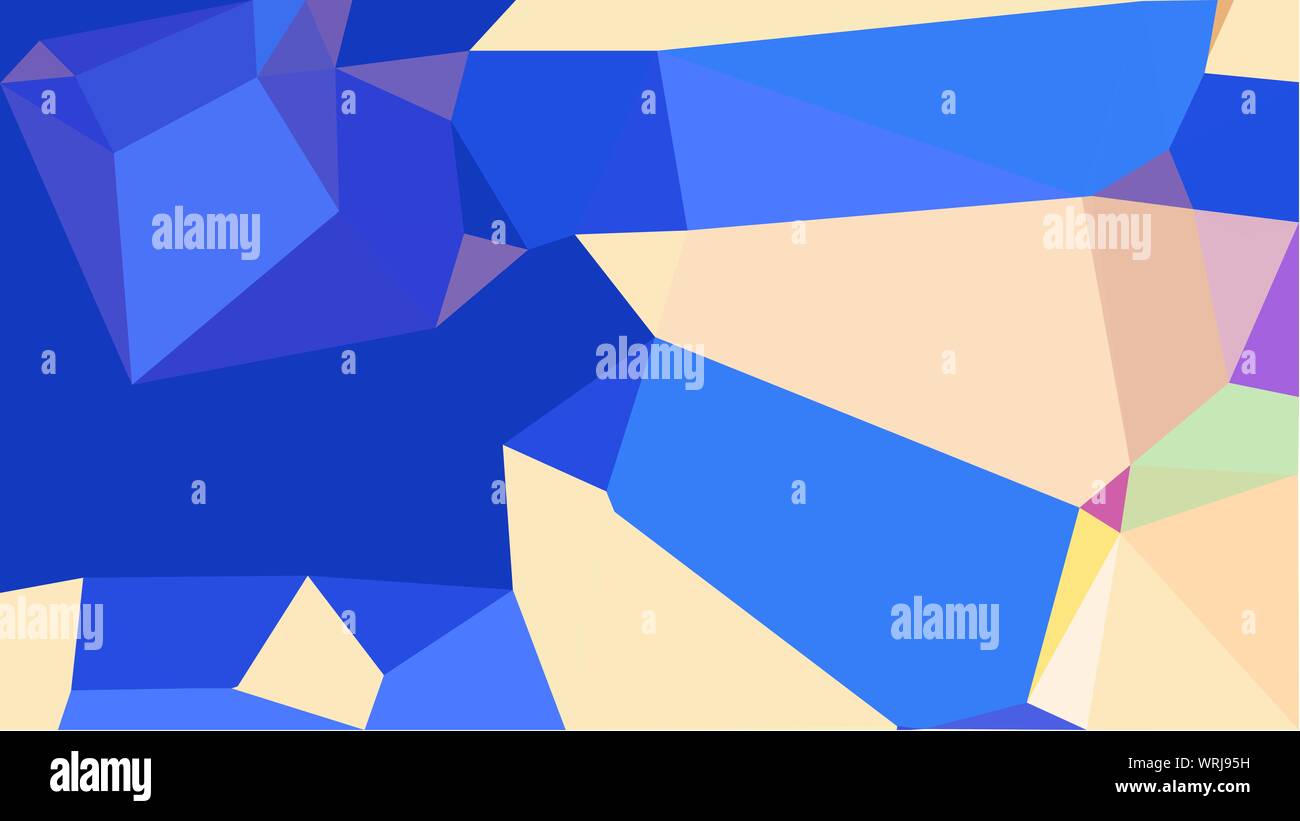 geometric multicolor triangles with wheat, strong blue and royal blue ...