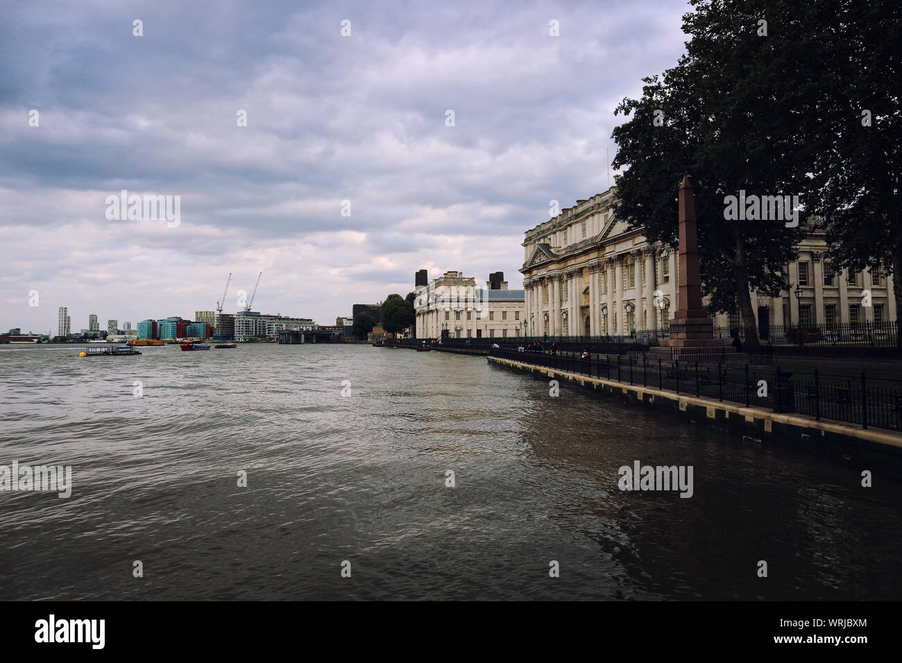 Thames riverbank in Greenwich Stock Photo - Alamy