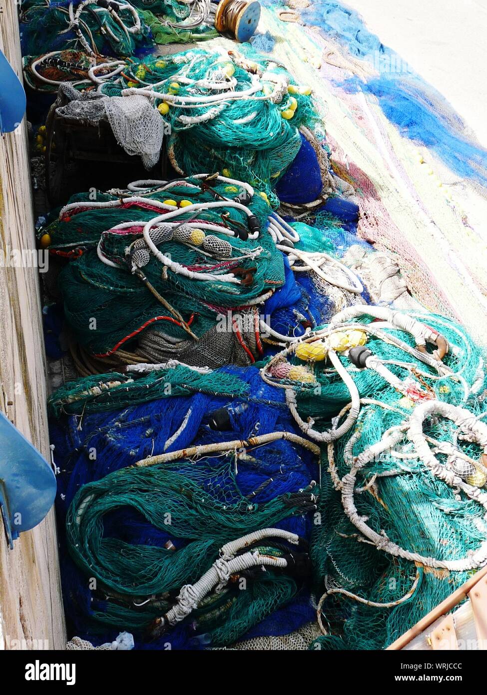 Multi colored fishing nets hi-res stock photography and images - Alamy
