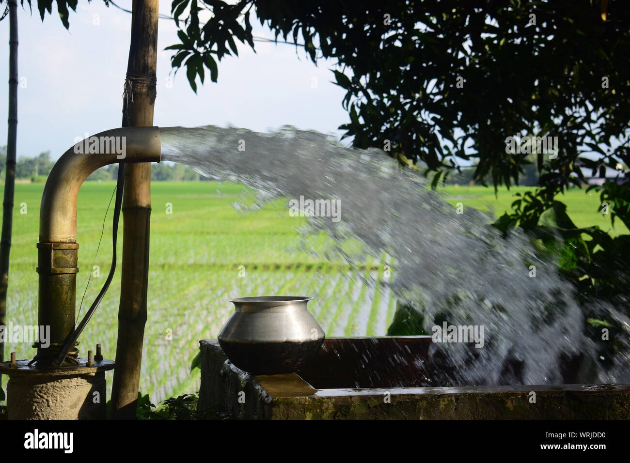 water flowing from pipe Stock Photo - Alamy