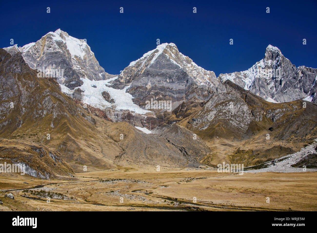Sceneries at the Laguna Carhuacocha, Cordillera Huayhuash, Ancash, Peru ...