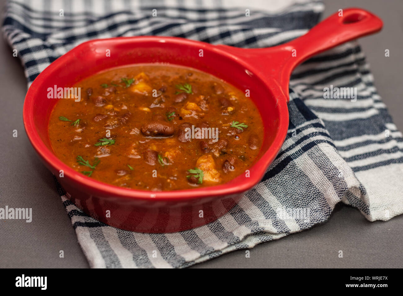 Feijoada a stew of beans with beef and pork of Portuguese origin Stock ...