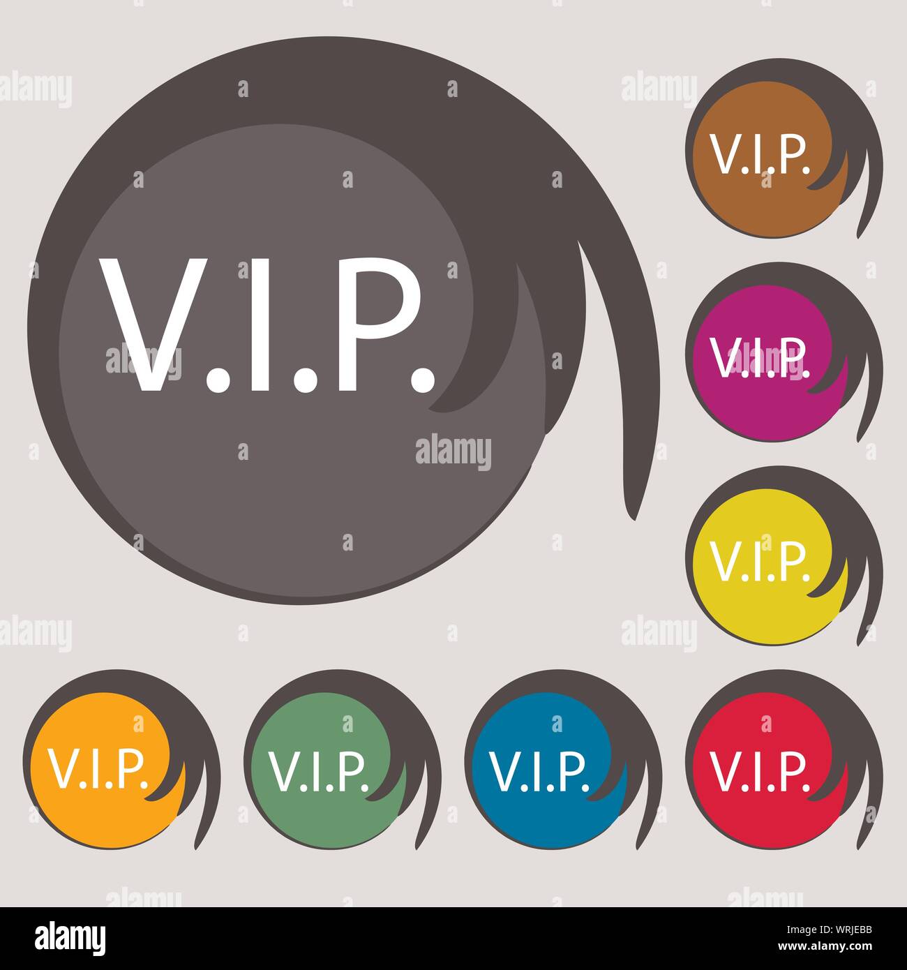 Vip sign icon. Membership symbol. Very important person. Symbols on ...