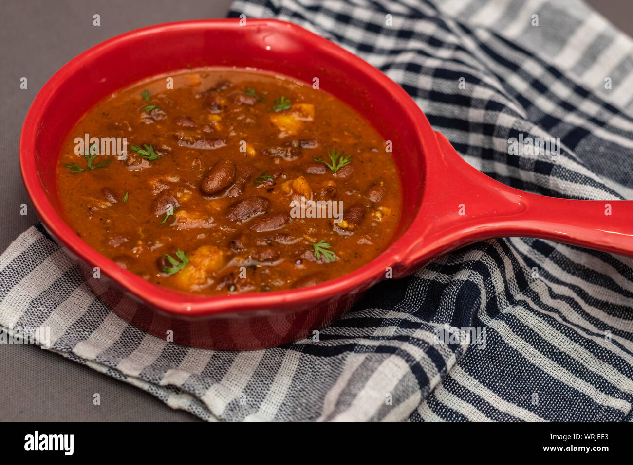 Feijoada a stew of beans with beef and pork of Portuguese origin Stock ...