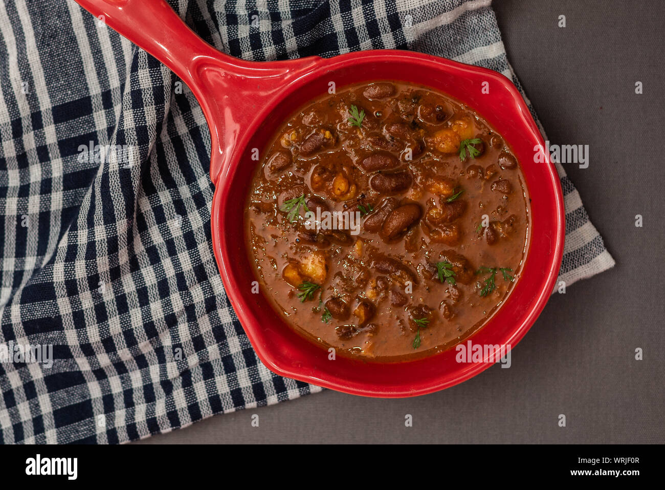 Feijoada a stew of beans with beef and pork of Portuguese origin Stock ...