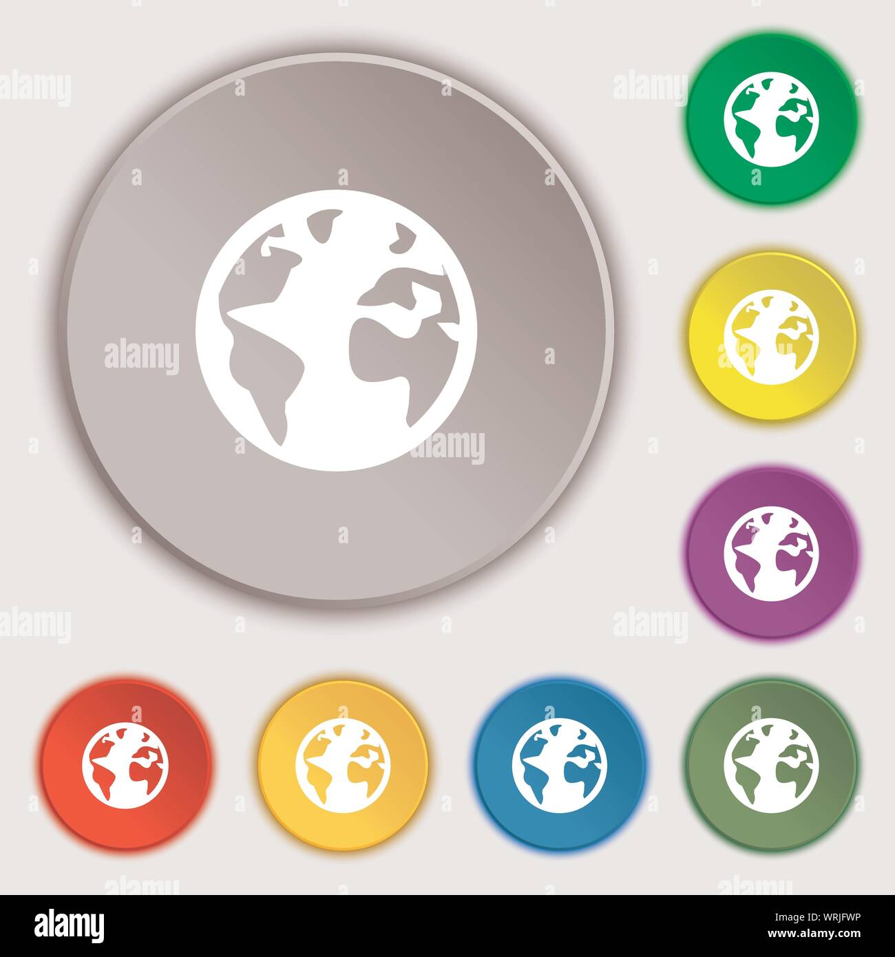 Globe sign icon. World map geography symbol. Globes on stand for ...