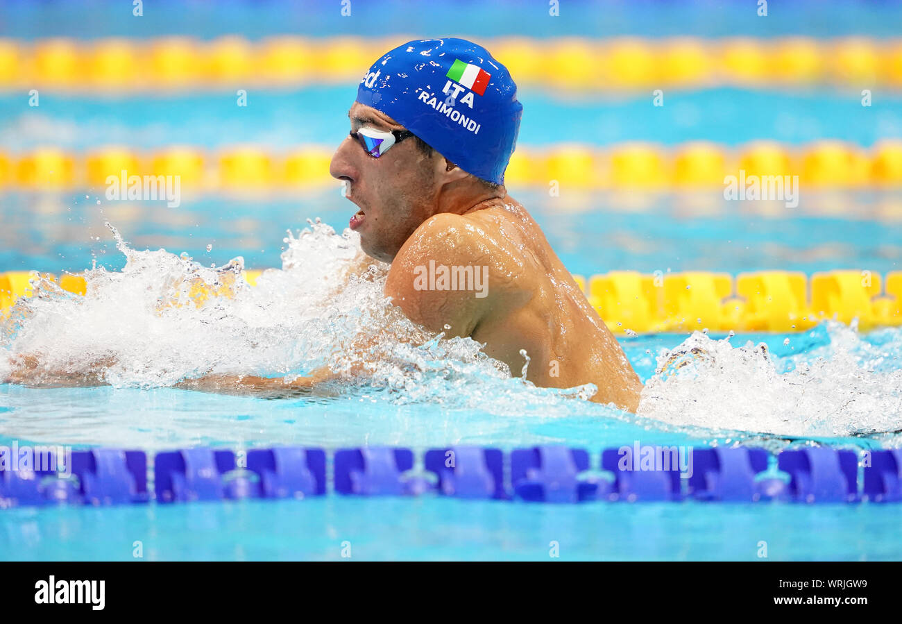 Italy's Stefano Raimondi during the Men's Individual Medley on day two ...