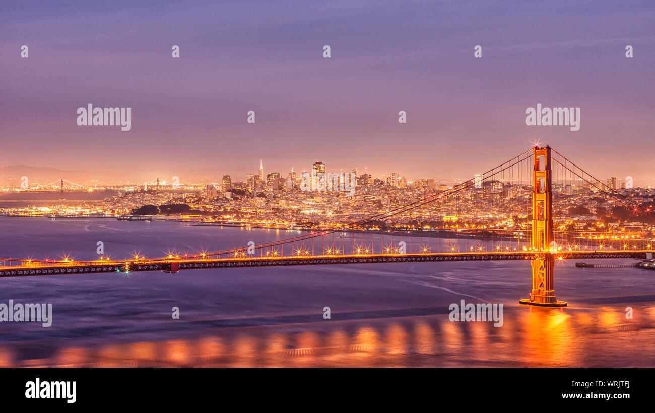 Golden Gate Bridge In The Distance High Resolution Stock Photography ...