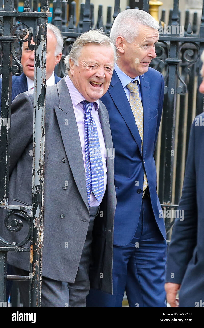 Westminster Abbey, London, UK 10 Sept 2019 - Ken Clarke departs from ...