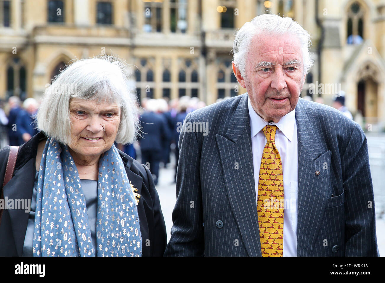 Westminster Abbey, London, UK 10 Sept 2019 - David Steel and his wife ...