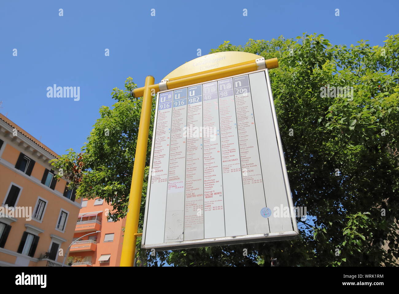 Bus timetable display bus stop hi-res stock photography and images - Alamy