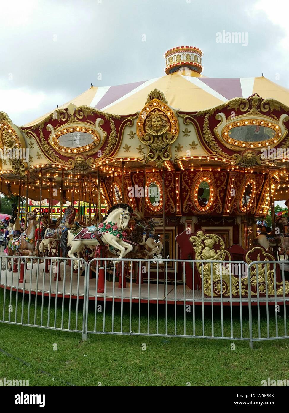 Merry go round amusement park hi-res stock photography and images - Alamy