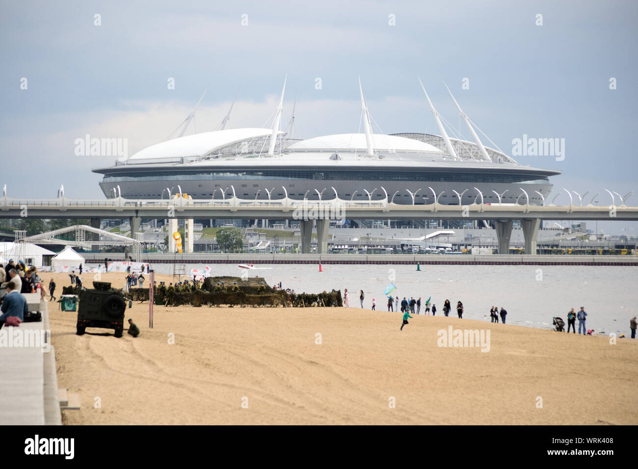 Saint Petersburg, Russia, 2 august 2019. In the VDV day a military ...