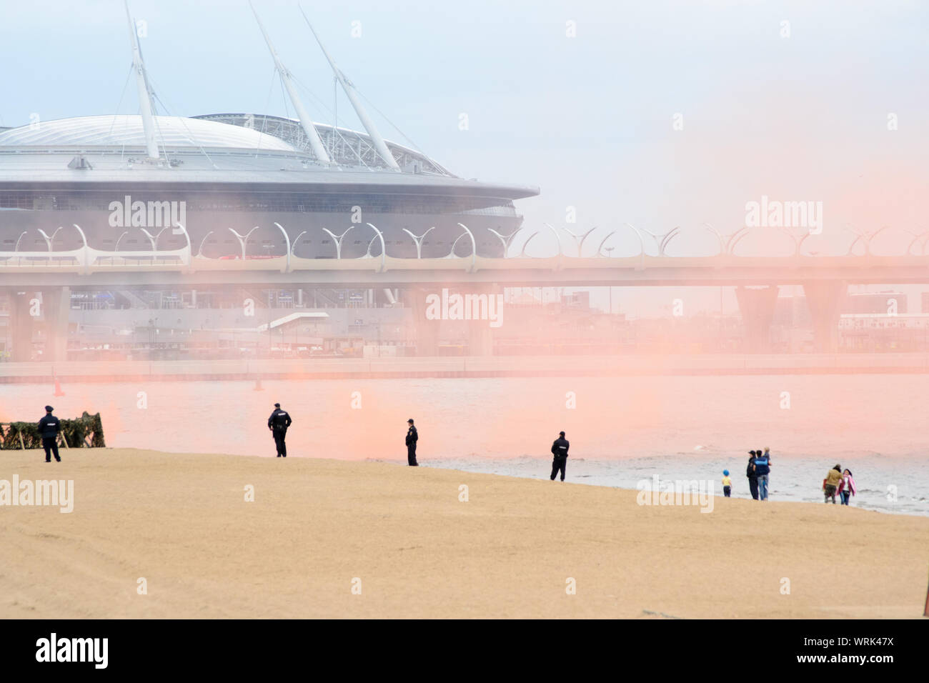 Saint Petersburg, Russia, 2 august 2019. In the VDV day a military ...
