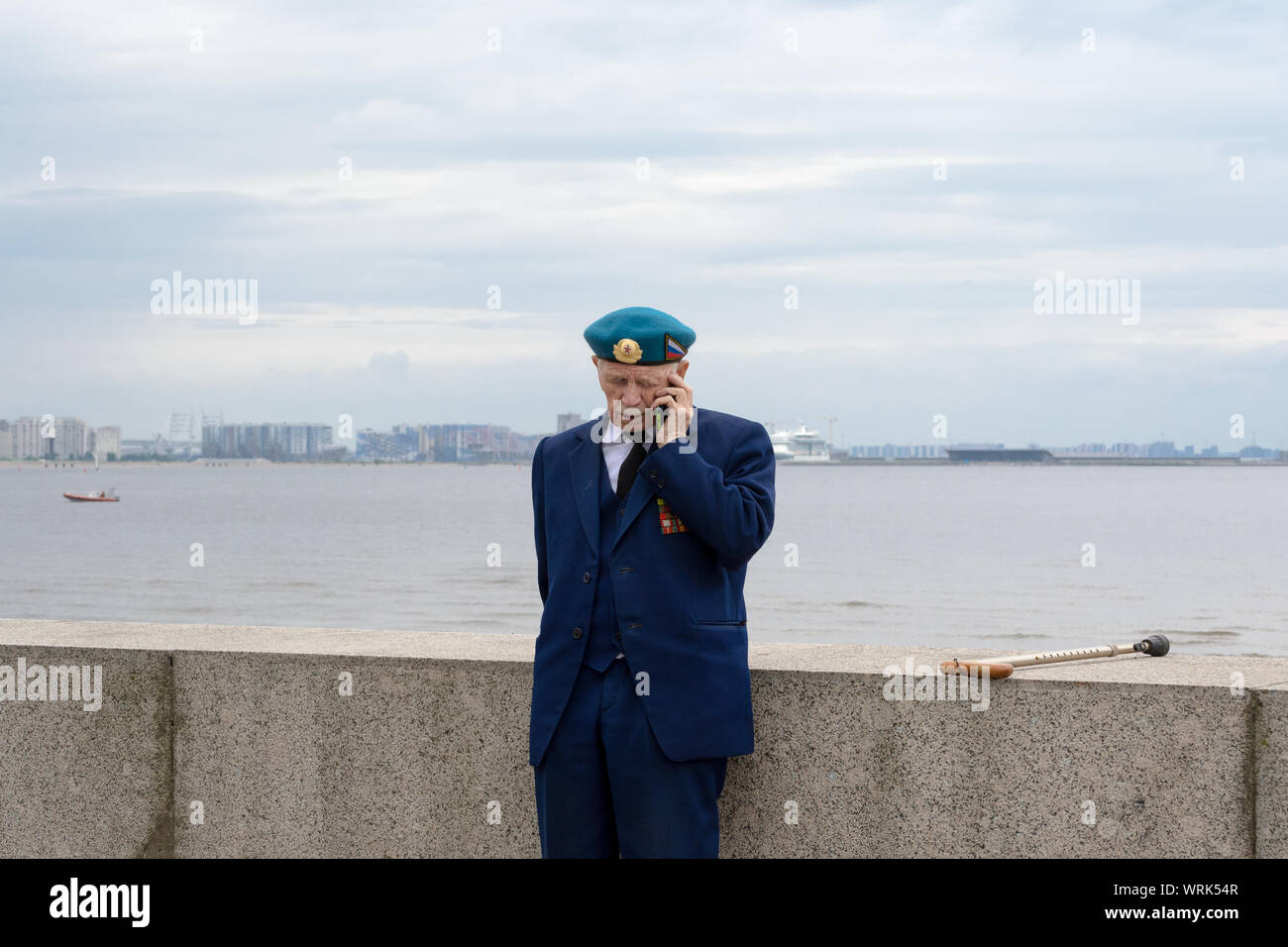 Saint Petersburg, Russia, 2 august 2019. In the VDV day during a ...