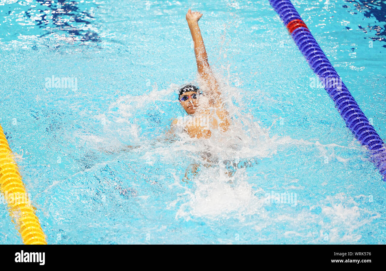 Great Britain's Louis Lawlor during the Men's 100m Backstroke on day ...