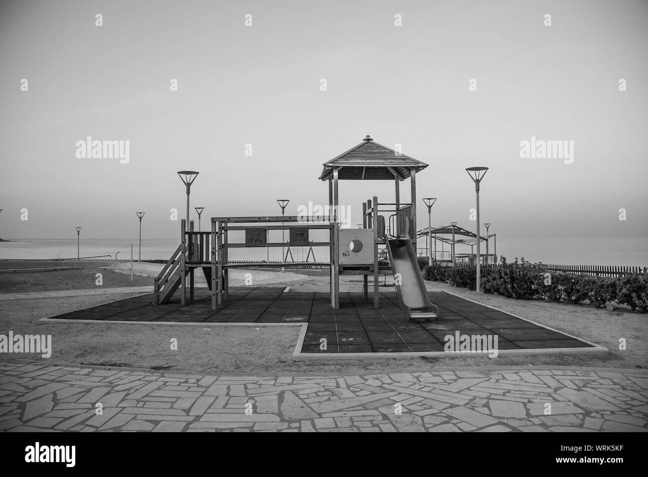Empty playground structure hi-res stock photography and images - Alamy